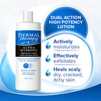 Alpha Hydroxy Lotion | 10% Urea/10% Lactic Acid | Dermal Therapy-16oz