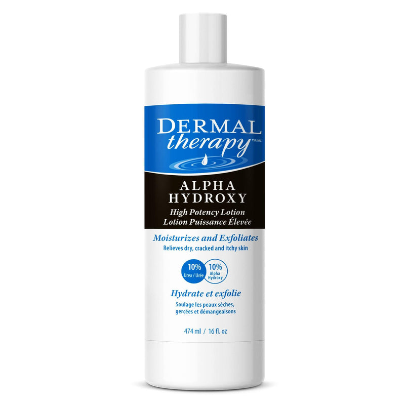 Alpha Hydroxy Lotion | 10% Urea/10% Lactic Acid | Dermal Therapy-16oz ...